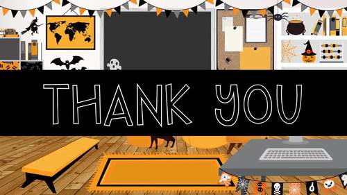 Halloween Bitmoji Virtual Classroom - PowerPoint Edition by Emily Wean