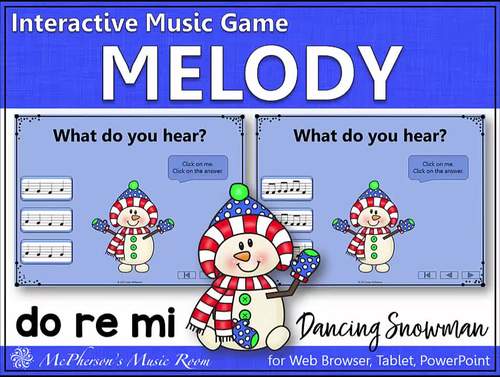 Solfege | Winter Music | Do Re Mi Interactive Melody Game {Dancing Snowman}