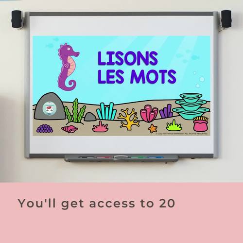 French Sight Word Videos and Printable Games BUNDLE Les mots fréquents
