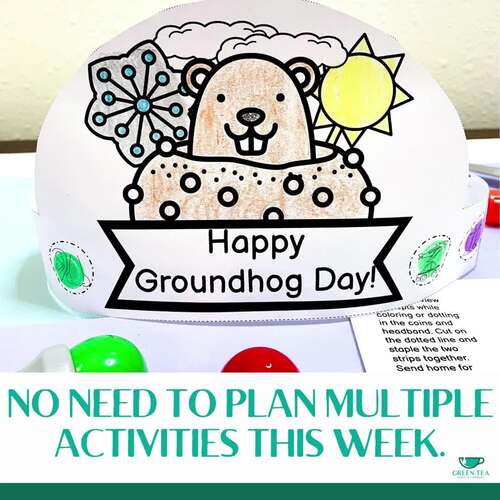 Groundhog Day Speech Therapy Craft - No Prep Headbands for Speech ...