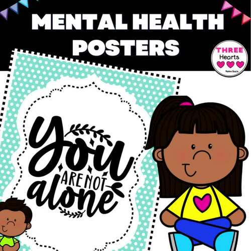 Mental Health Posters by Nadine Gnesin - Three Hearts | TPT