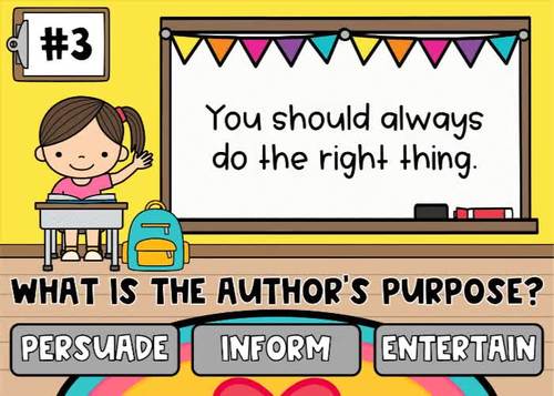 Back to School Author's Purpose Boom Cards™ Digital Task Cards | TPT