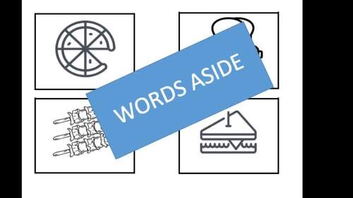 Vocabulary Flash Cards | Images by Semantic Category by Words Aside