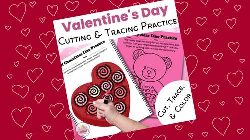 Valentine's Cutting and Coloring Activities | Valentine Cutting ...