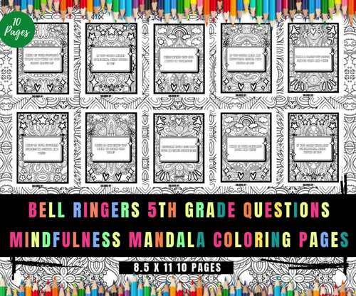 Bell Ringers 5th Grade Questions, Printable Relaxing Coloring Pages, No ...