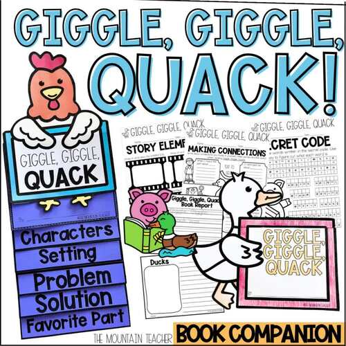 Giggle, Giggle, Quack Read Aloud Activities with Duck Crafts for Farm Unit