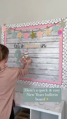 2025 New Years Bulletin Board Kit | English & Spanish Versions | UPDATED!