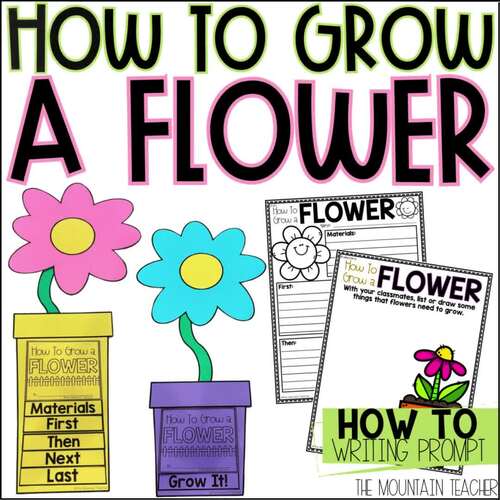 How To Grow a Flower Craft and Writing Template for a Spring Bulletin Board