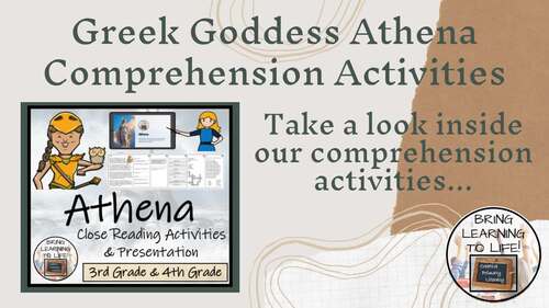 Athena Close Reading Passage & Comprehension Activities | 3rd–4th Grade