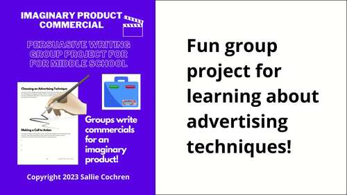 Imaginary Product Commercial-Persuasive Writing Group Project for ...