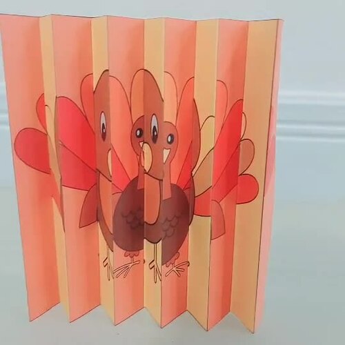 Thanksgiving Day Craft Activities 2D Poster /Craft Agamograph Coloring