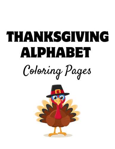 Thanksgiving Alphabet Coloring Pages | A–Z Fall Letter Worksheets for ...
