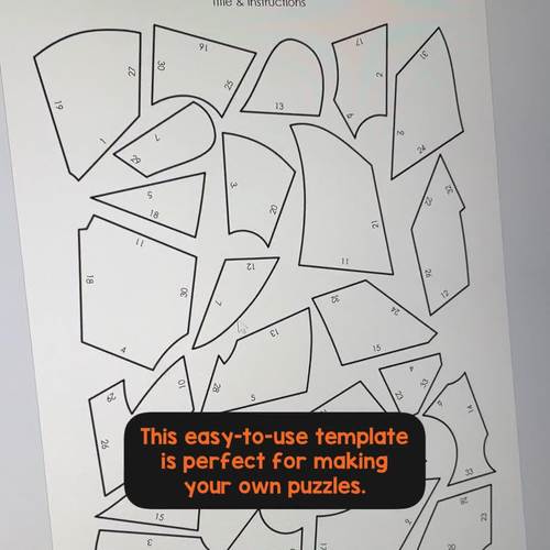 Halloween Puzzle Template for Teachers & TpT Sellers | Make your own ghost!