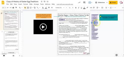 Easter Reading Comprehension & Activities - Digital, Printable, & Easel