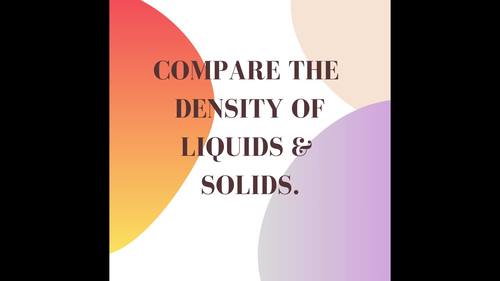 Density Activity Lab: calculating and comparing density of liquids and ...