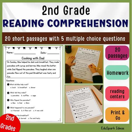 2nd Grade Reading Comprehension Passages and Questions by EduSpark Ideas