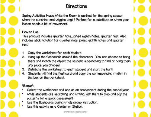 Silly Faces Write the Room Rhythm Activity Quarter Note Joined Eighth Note