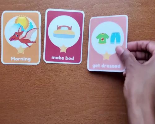 Daily Routine Cards Dinosaur Printable for Toddler and Preschoolers