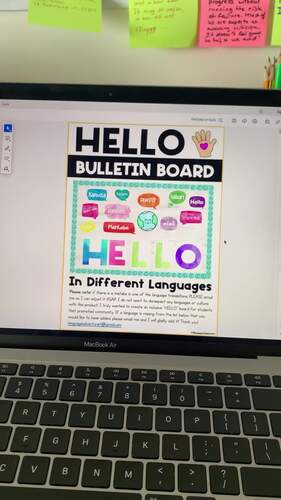 Back-to-School HELLO Bulletin Board in 85 Different Languages ...