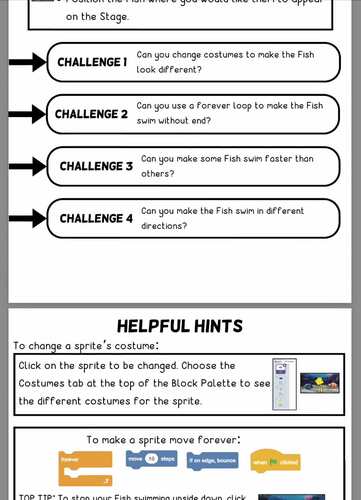 CREATIVE CODING with SCRATCH (Swimming Fish) by TechLitTeach | TPT