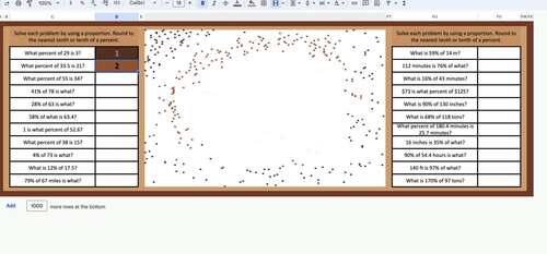 Percentages and Proportions - Digital Pixels - NO PREP by It's Math-gic