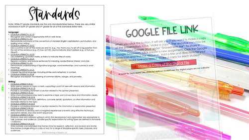 ELA Test Prep | Quick Check Writing & Language Assessments | 3rd - 5th ...