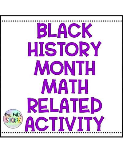 Black History Month Math Activity: Ratios and Unit Rates by Ms Pats Store