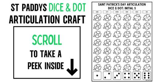 St. Patrick’s Day Articulation Activities | No Prep Speech Therapy ...