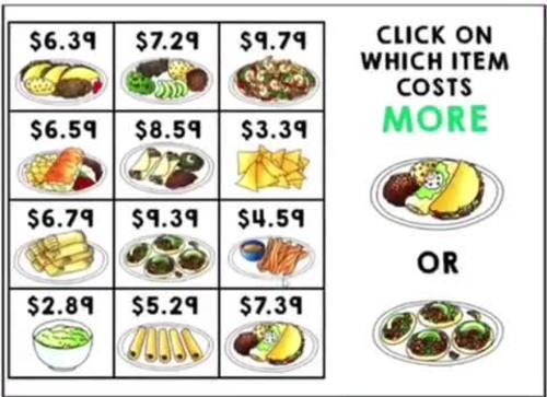Life Skills - Menu Math - Money - Budget - Dollar Up - BOOM CARDS - Unit 1