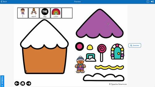 Build a Gingerbread House Winter Early Language Building Activities ...