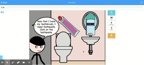 Boom Cards Morning Routine Boy: A Functional Life Skills Interactive Story