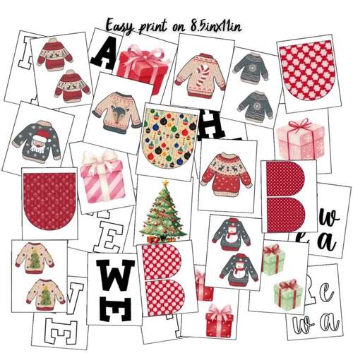 Winter Bulletin Board Kit Sweater Weather Holiday Classroom Decorations