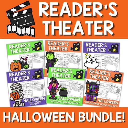 Halloween Readers Theater Activities Bundle | Reading Fluency Center ...