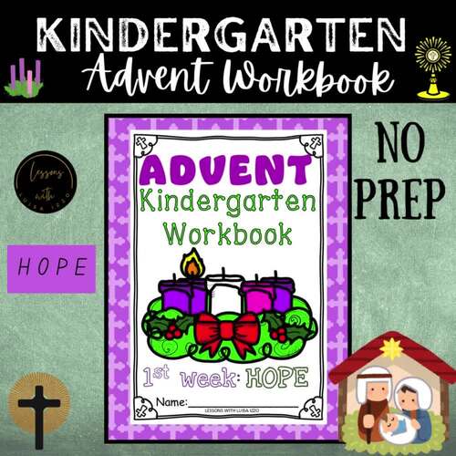 Advent Kindergarten Printable Worksheets-Catholic Resource | TPT