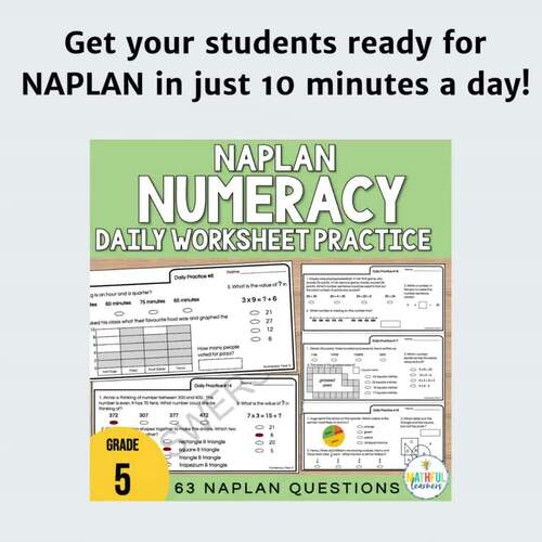 NAPLAN Numeracy - Year 5 Practise Test Questions - Daily Math Worksheets