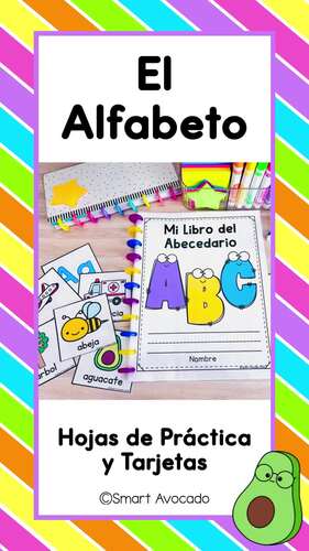 El Alfabeto Hojas de Práctica y Tarjetas, Spanish Alphabet Worksheets ...