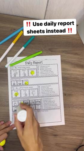 Editable Daily Reports - Home Communication Sheets for Special Education
