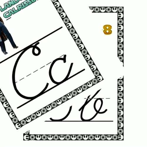 Star Wars Theme Alphabet Posters Cursive Format | TpT