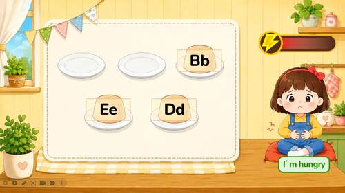 Feed the Hungry Girl! Letter Recognition Game | Interactive PowerPoint ...