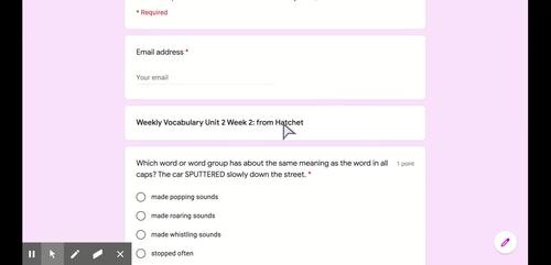 5th Grade MyView Literacy Unit 2 Week 3 Google Forms Quiz Assessment ...
