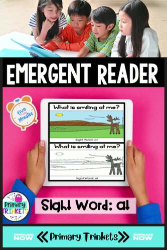 "AT" Emergent Readers Book by Primary Trinkets | TPT