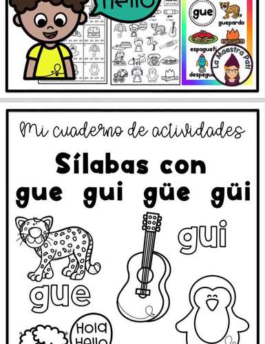 Silabas con gue gui güe güi by La Maestra Pati Bilingue | TPT
