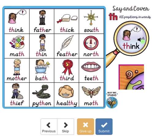 Articulation Puzzles with Audio | TH all positions | Boom Cards ...