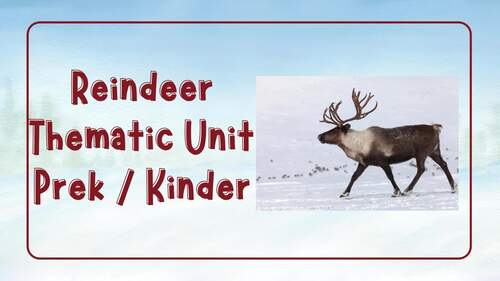 Reindeer Unit for Prek/Kinder Math, Science, Literacy Low Prep | TPT