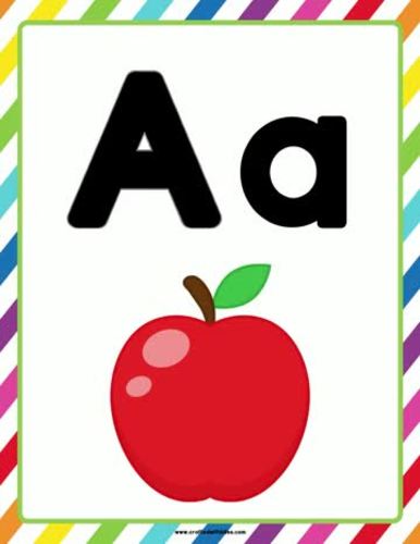FLASH DEAL Rainbow Alphabet Posters For Bulletin Board Classroom Decor