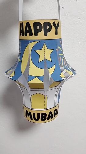 Eid Al Fitr Lantern Craft Coloring Page Activities EID MUBARAK Lantern ...