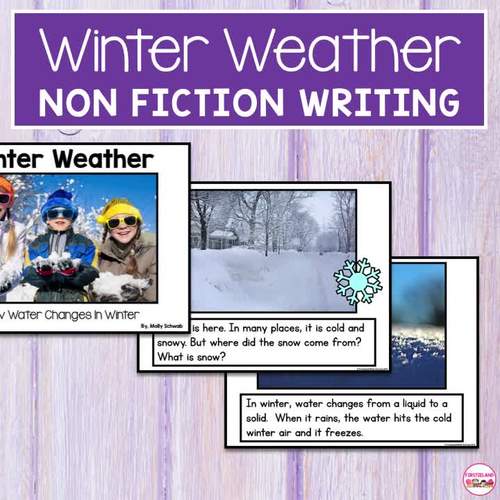 Winter Weather Writing Prompts And Activities | Informational Writing ...