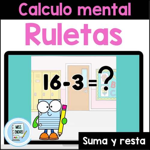 Ruleta de Suma y resta hasta 20 | Adding and subtracting 20 by Miss Endrei