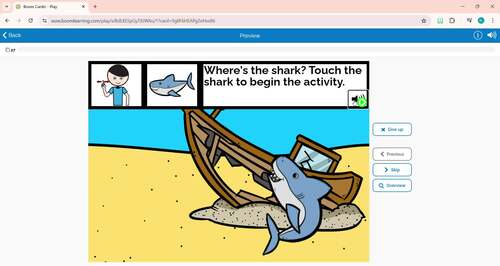 Where's the Shark? Interactive Language Activity | TPT