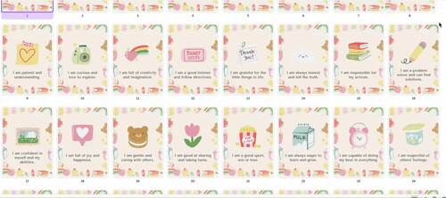 Affirmation Cards for Kindergarten Children - Set of 40 | TPT